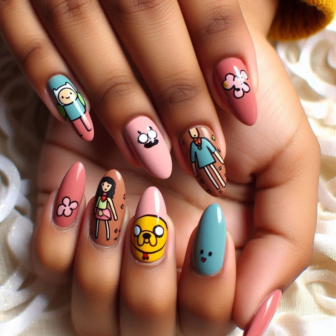 Cartoon Nail Designs That Are Too Cute to Ignore – Perfect Nail Spot