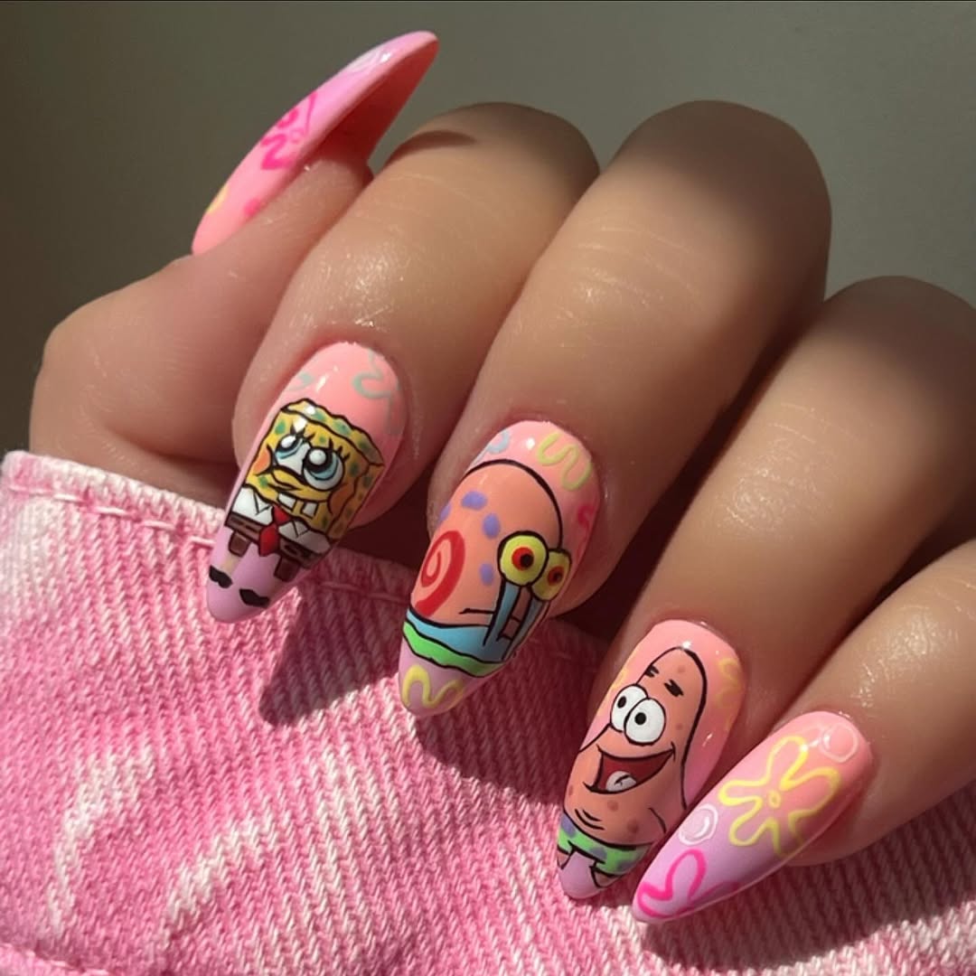 SpongeBob Nail Designs That’ll Make You Say ‘I’m Ready – Perfect Nail Spot
